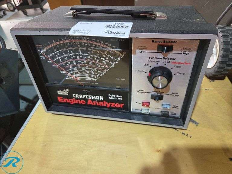 Craftsman Engine Analyzer with Analog Display and Metal Handle - Roller ...