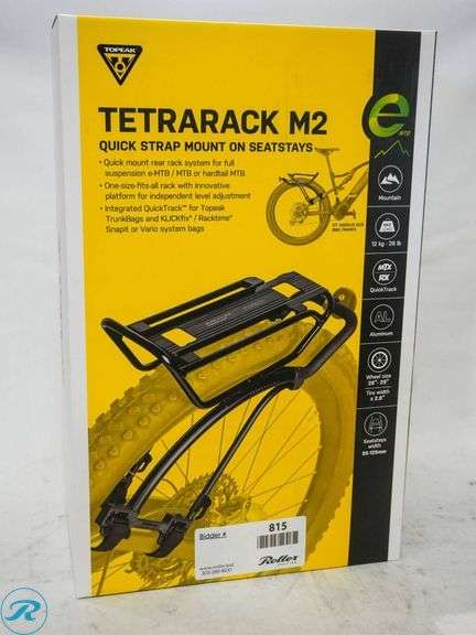 Topeak TetraRack M2 Quick Mount Rear Rack System - Roller Auctions