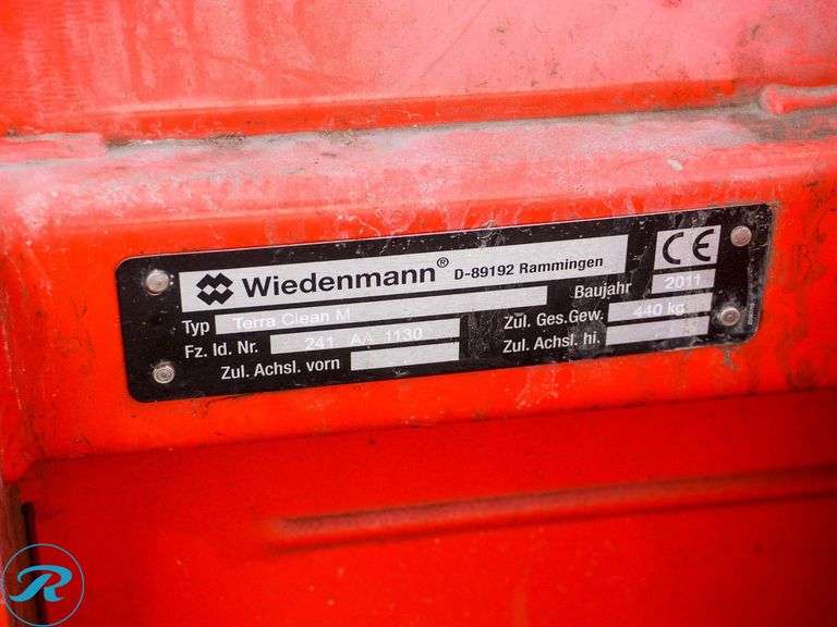 2011 Wiedenmann Terra Clean M Towable Turf Sweeper - Roller Auctions