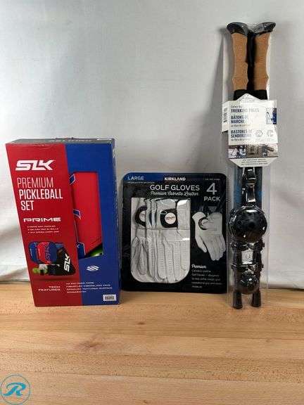 (1) Kirkland Signature Golf Glove, Large, 4 count - New (1) Selkirk SLK ...