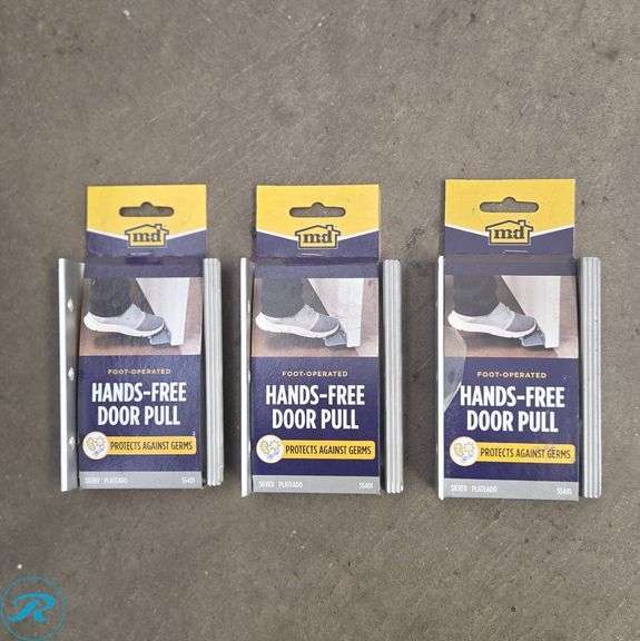(3) MD Hands-Free Door Pulls with Installation Hardware - Roller Auctions