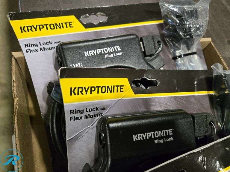 (3) Kryptonite Ring Locks and (1) Abus Pro Tectic 4960 Lock - Roller ...