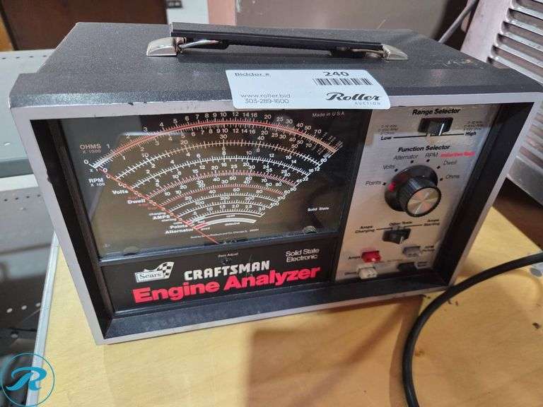 Craftsman Engine Analyzer with Analog Display and Metal Handle - Roller ...