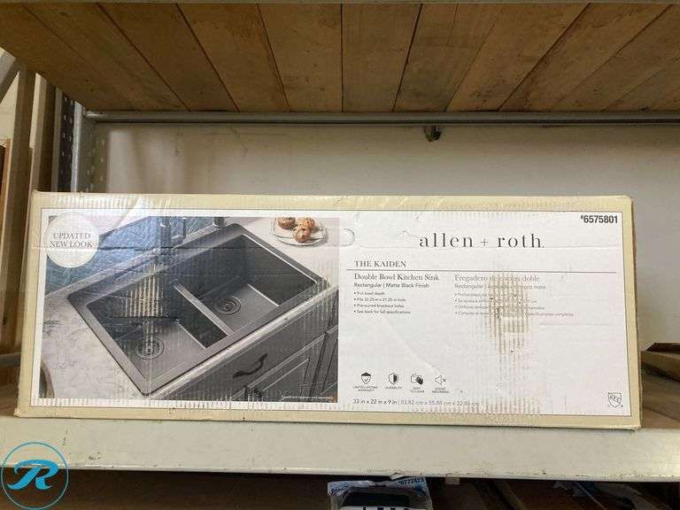 (1) New allen + roth Kaiden Drop-in or undermount 33-in x 22-in Quartz ...