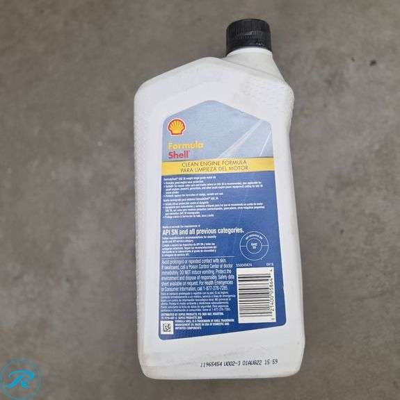 (6) Bottles Shell FormulaShell SAE 30 Motor Oil Lubricant, 946 ml ...
