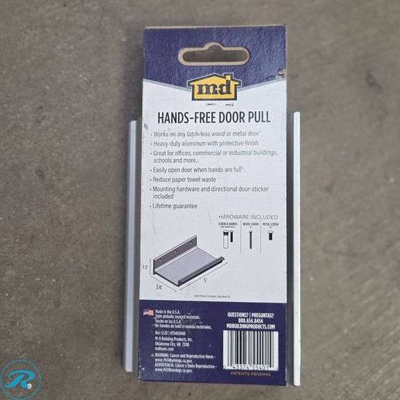 (3) MD Hands-Free Door Pulls with Installation Hardware - Roller Auctions