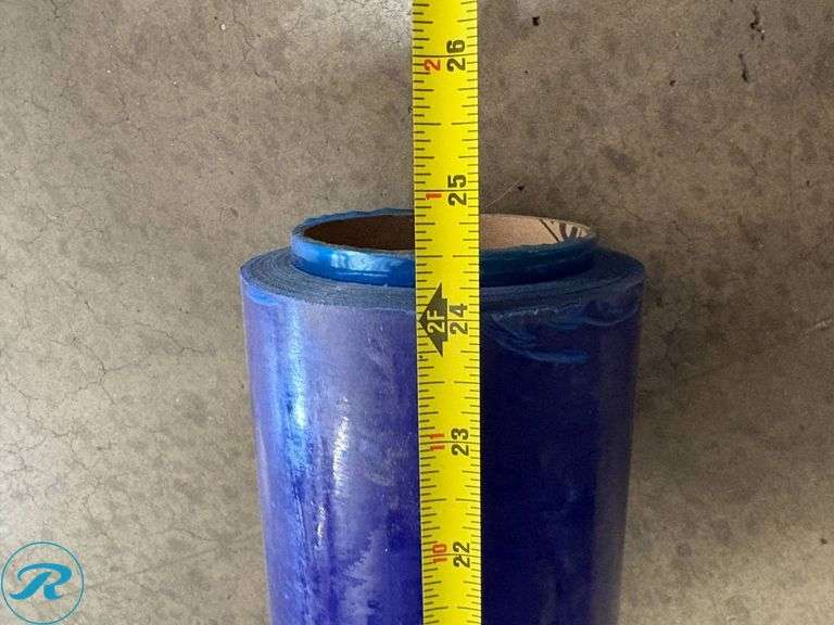 (3) Rolls of Blue Protective Film Wrap - Roller Auctions