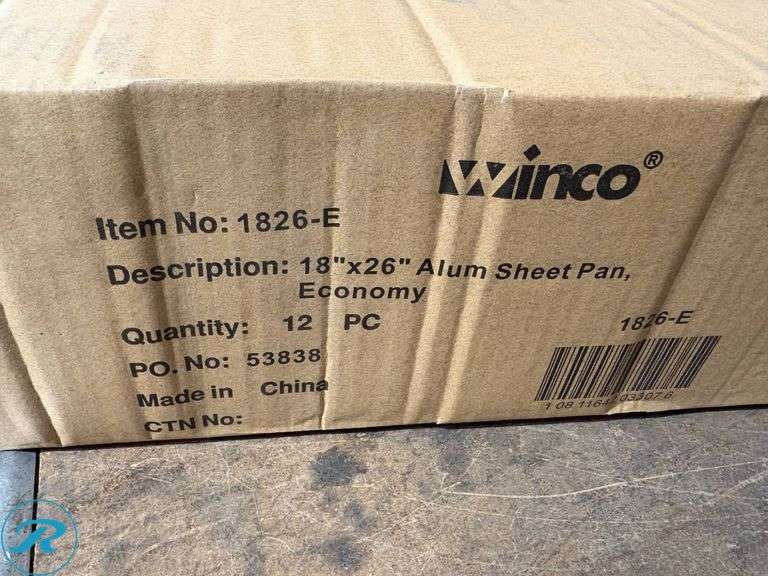 (12) New 18in x 26in Aluminum Sheet Pans - Roller Auctions