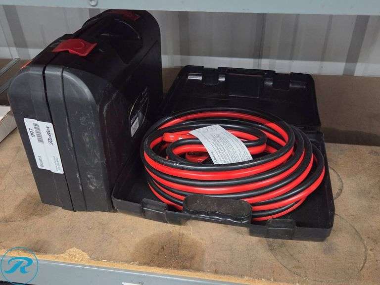(2) Heavy Duty 800-Amp Booster Cables in Carry Cases - Roller Auctions