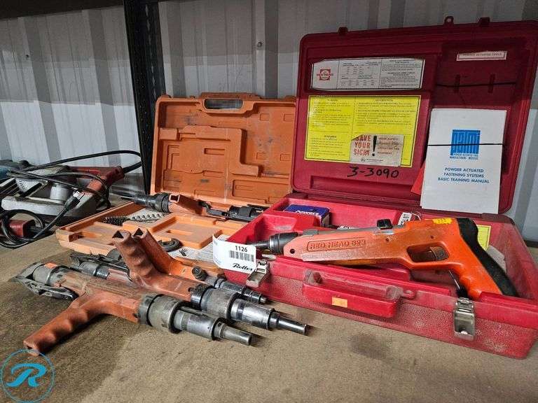 Ramset Red Head 323 and Viper Powder-Actuated Tools with Cases - Roller ...