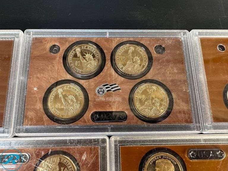 (7) United States Mint Proof Coin Sets in Plastic Cases - Roller Auctions