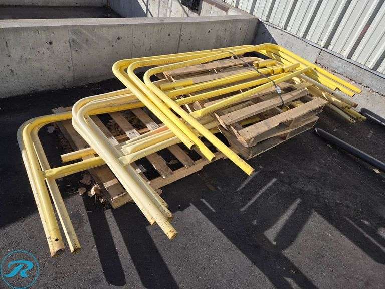 Yellow Powder-Coated Steel Safety Rails - Roller Auctions
