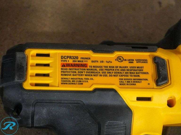 (2) DeWalt 20V MAX DCPR320 Cordless Pruners - Roller Auctions