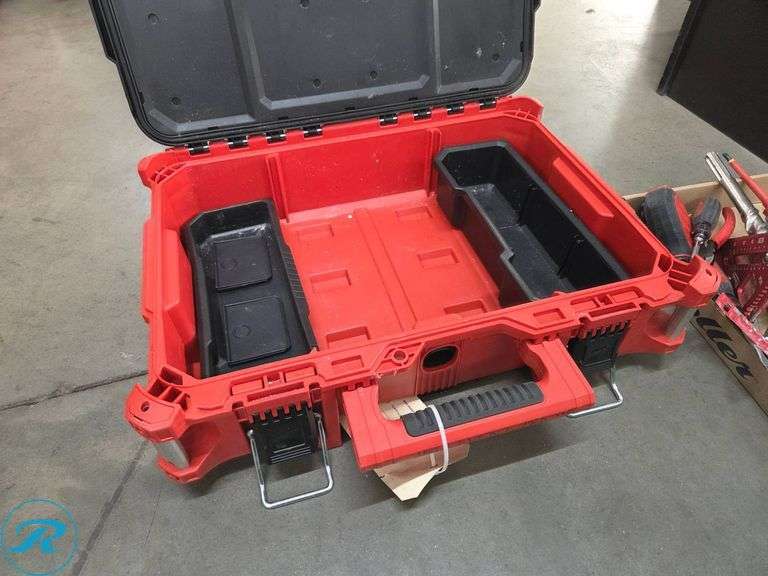 Milwaukee Packout Box with Tray of Milwaukee Hand Tools - Roller Auctions
