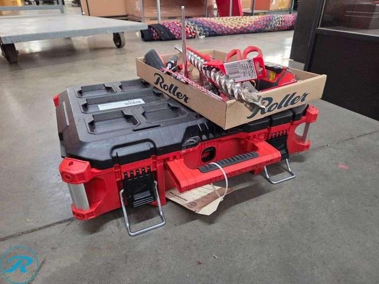 Milwaukee Packout Box with Tray of Milwaukee Hand Tools - Roller Auctions
