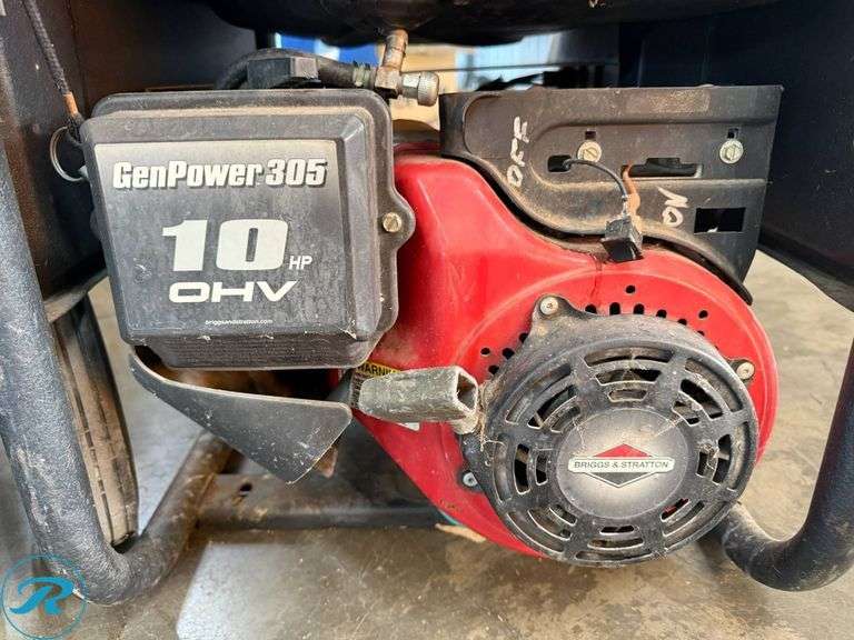 Coleman Powermate 6250 Gas Generator With 10 HP GenPower 305 Engine ...