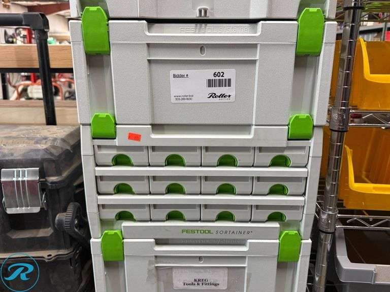 Festool Systainer Tower with Rolling Cart Base - Roller Auctions