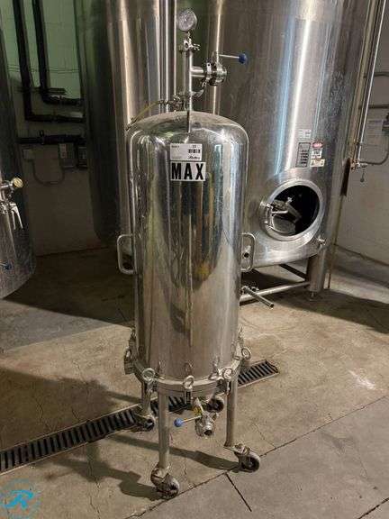 Stainless Steel CIP System with Fittings and Pressure Gauge on Casters ...