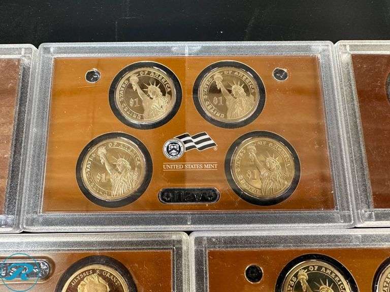 (7) United States Mint Proof Coin Sets in Plastic Cases - Roller Auctions