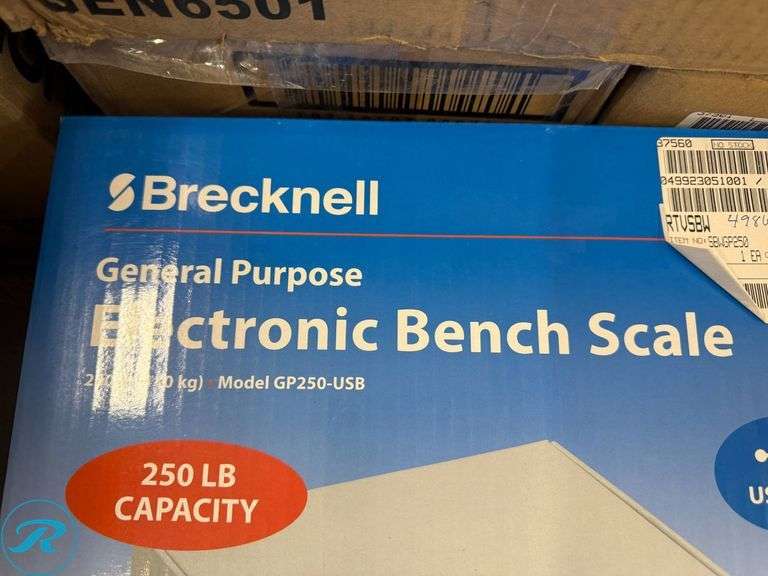 Brecknell GP250-USB General Purpose Electronic Bench Scale, 250 lb ...