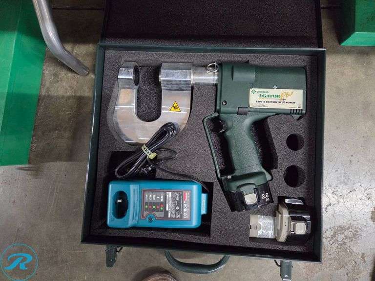 Greenlee ESP710 Battery Stud Punch With Accessories and Carry Case ...