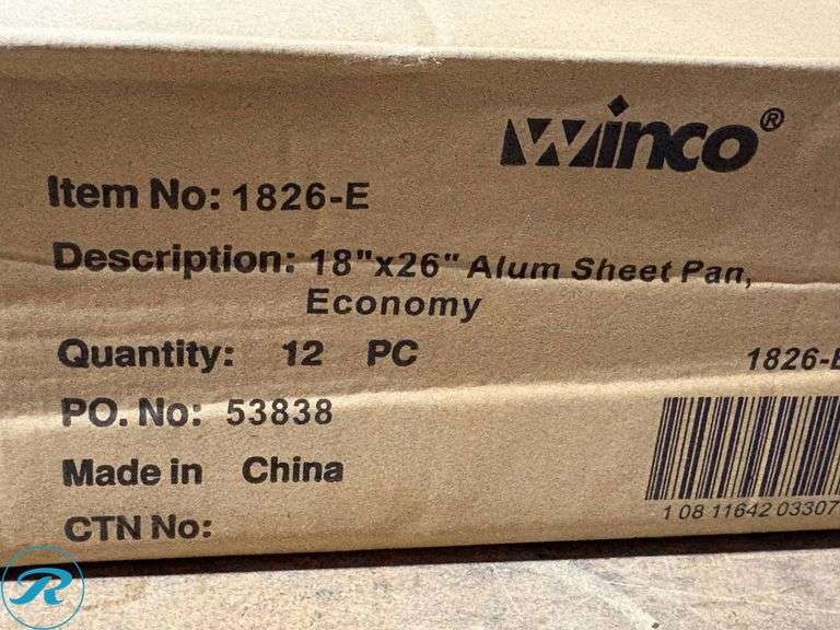 (12) New 18in x 26in Aluminum Sheet Pans - Roller Auctions
