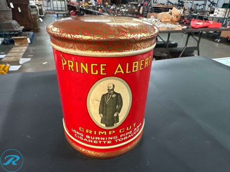 Prince Albert Crimp Cut Tobacco Tin with Lid - Roller Auctions