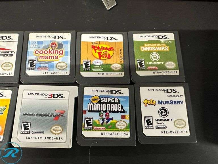 Nintendo 3DS Console with Case, Charger, and (12) Game Cartridges ...