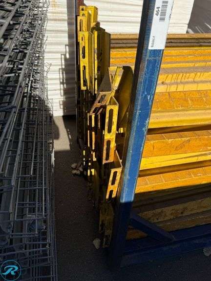 Industrial Racking Components Including Yellow Beams, Green Uprights ...