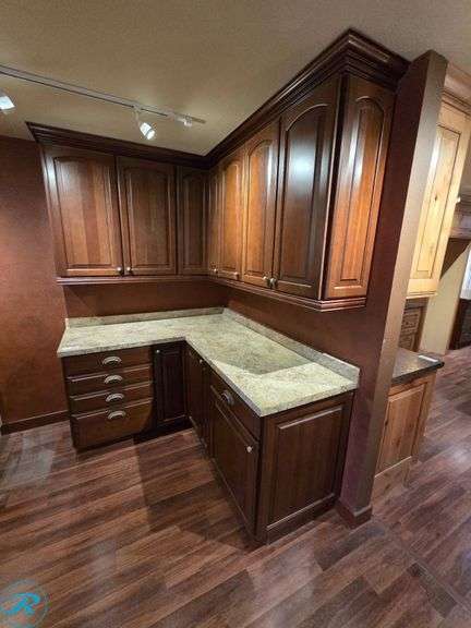 8-Piece Kitchen Cabinet Set, Timberlake Rushmore Cherry with Chocolate ...