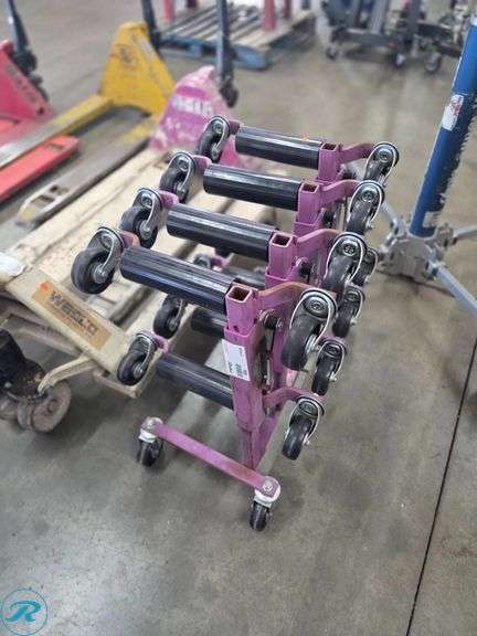 (4) GoJak Vehicle Dollies with Storage Rack - Roller Auctions