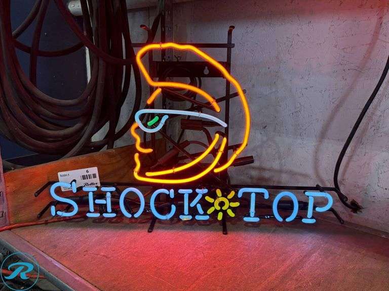 Shock Top Neon Bar Sign - Roller Auctions