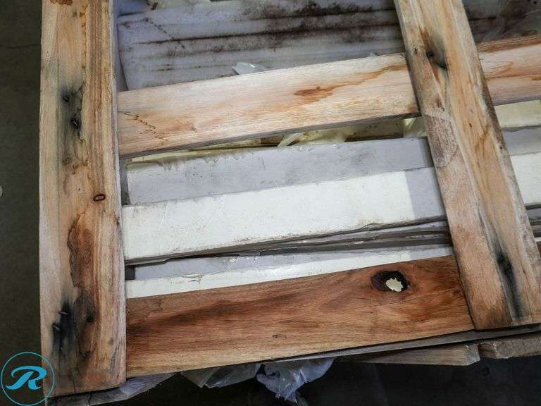 Crate of Marble Slabs and Bull Heads - Roller Auctions