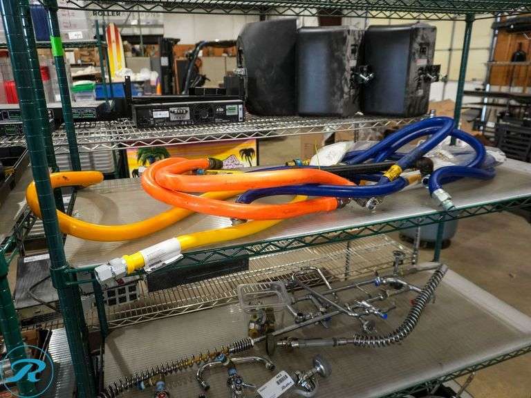 Shelf of Gas Hoses - Roller Auctions