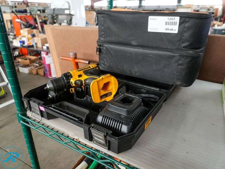 (2) DeWalt DC742 Drills With Battery, Charger and (2) Ridgid Tool Bags ...