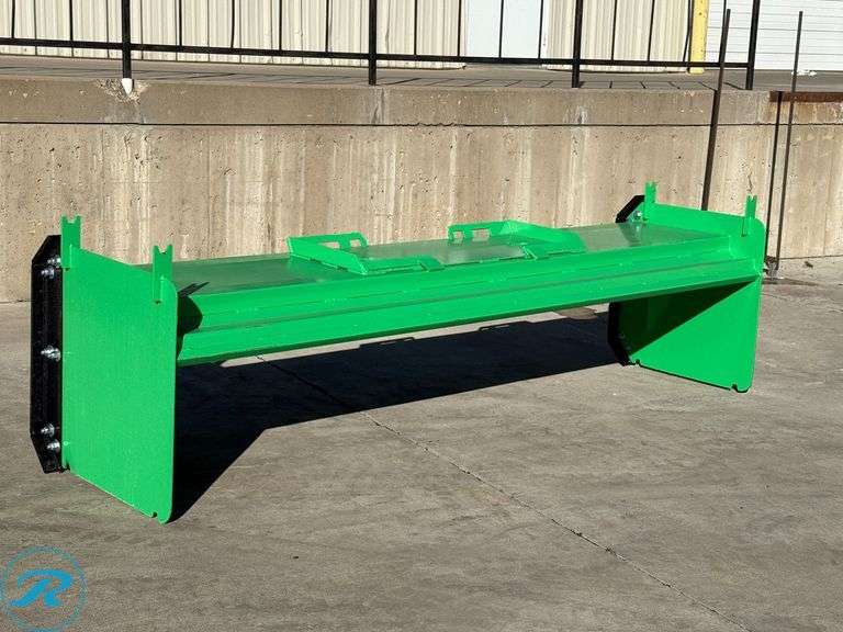 New Kit Containers Snow Pusher Attachment to Fit Skid Steer Loader ...