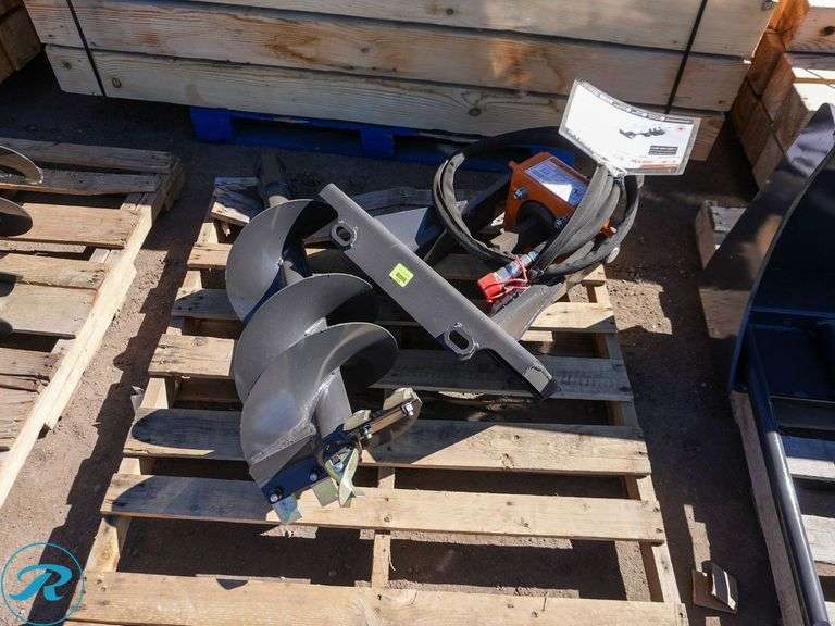 New Wolverine MAD-12-12D Hydraulic Posthole Digging Attachment to Fit ...