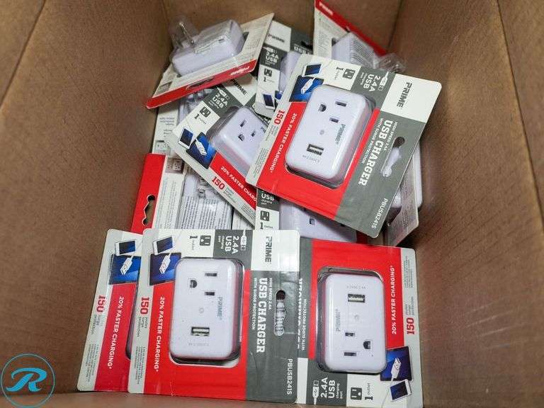(15) New Prime USB Charger Plugs - Roller Auctions