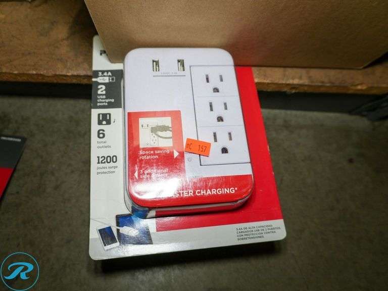 (20) New Prime USB Charger and Surge Protector Plug - Roller Auctions