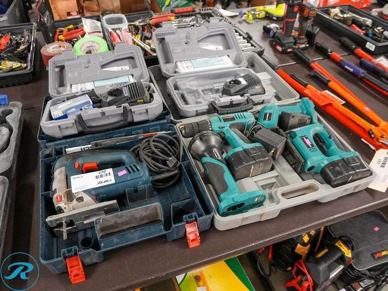(4) Assorted Power Tools: Bosch, Dremel, Power To Go - Roller Auctions