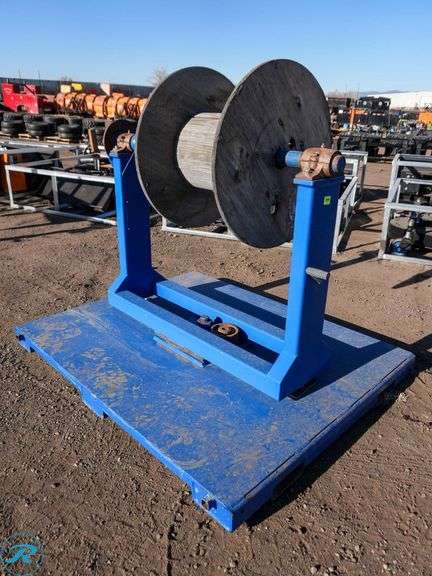 Skid Mounted Wire/Cable Reel, With Forklift Pockets - Roller Auctions