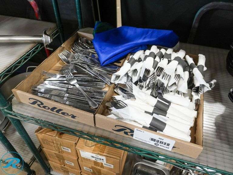 (2) Trays of Silverware - Roller Auctions