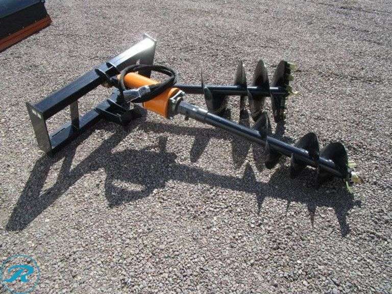New Wolverine ADB-13-1218R Post Hole Digging Attachment to Fit Skid ...