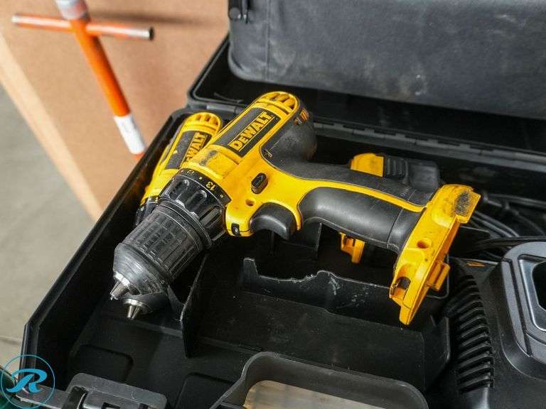 (2) DeWalt DC742 Drills With Battery, Charger and (2) Ridgid Tool Bags ...
