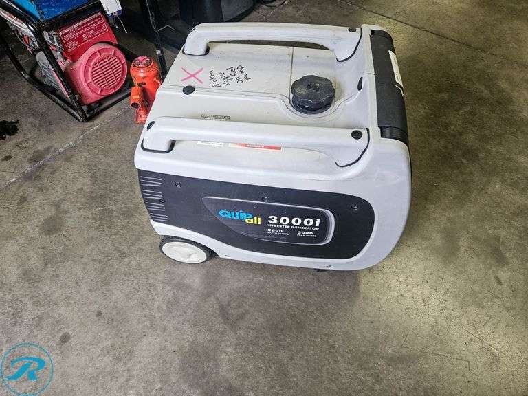 Quipall 3000i Inverter Generator (Inoperable) - Roller Auctions