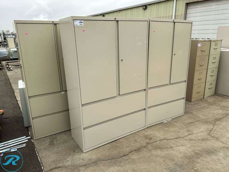 (5) Locking Cabinets - Roller Auctions