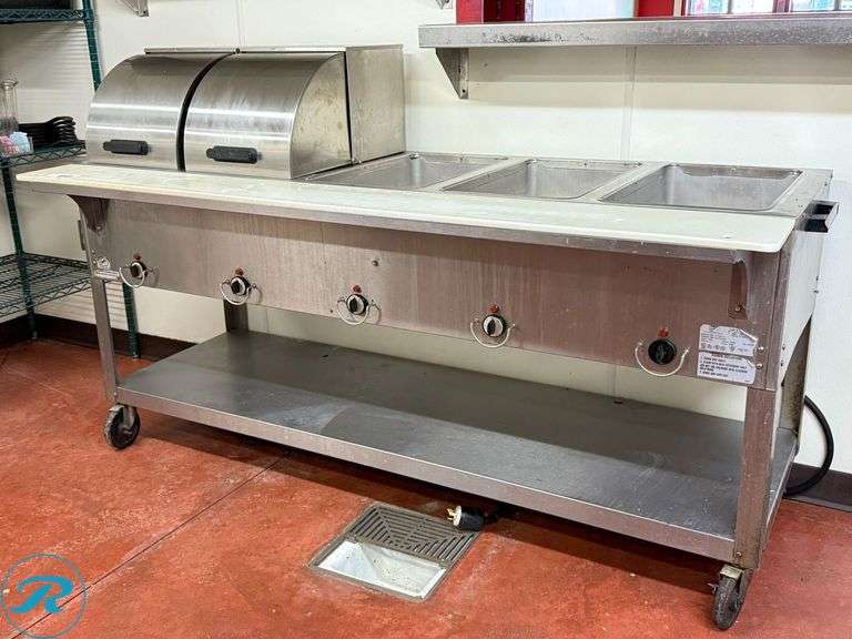 Duke EP305M 5-Bay Steam Table on Casters - Roller Auctions