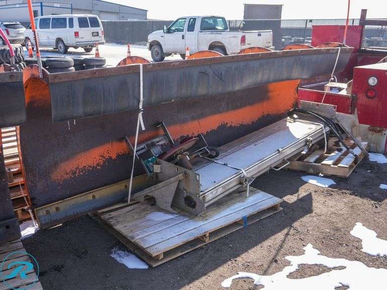 Monroe 12' Snowplow And Monroe Stainless Steel Tailgate Sander/Spreader ...