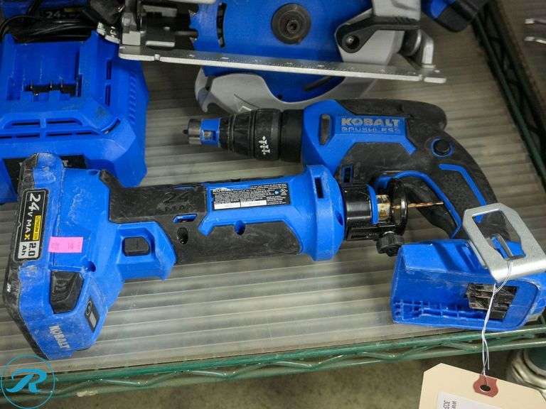 Kobalt Power Tool Set: Circular Saw, Drill, Impact, Charger and Bag ...