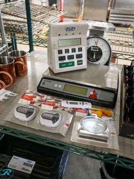 Taylor and Escali Scales, FMP Timer, Thermometers - Roller Auctions